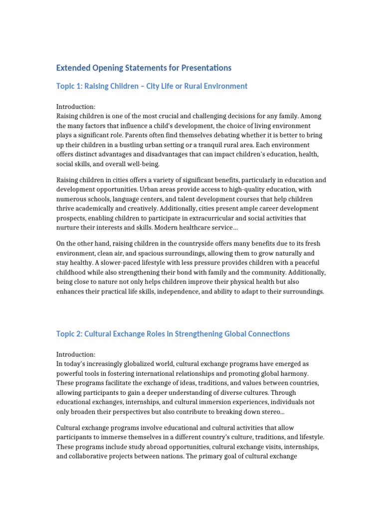 Extended Opening Statements Presentations (2) | PDF | Social Psychology