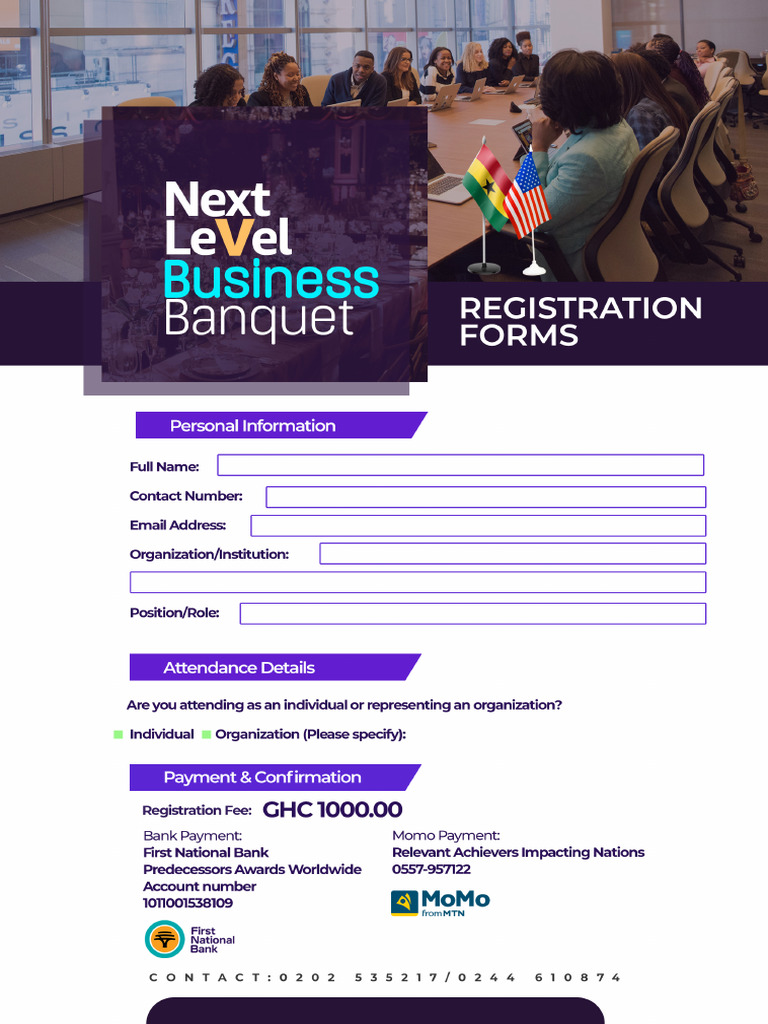 Next Level Business Banquet Forms-1 | PDF