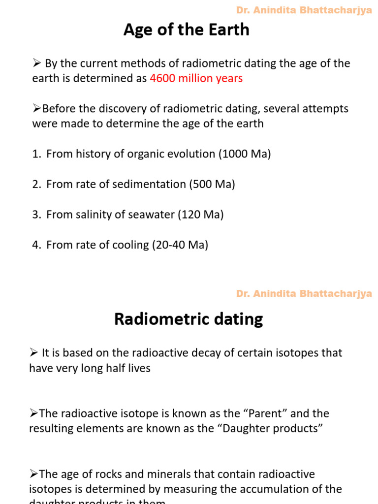 Module 1 Presentation9 Age of The Earth | PDF | Radiocarbon Dating ...
