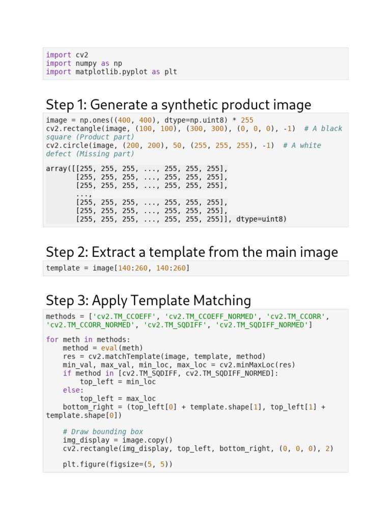 Template_Matching | PDF