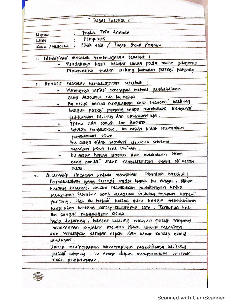 Tugas Tutorial II Tap | PDF
