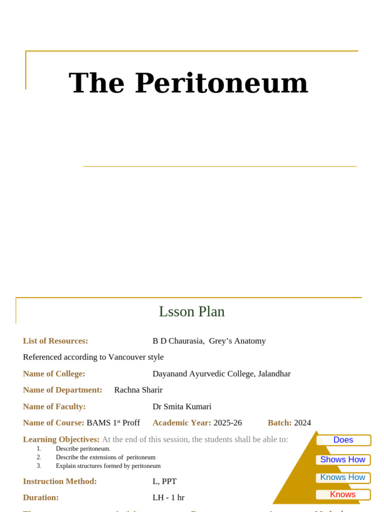 CL Peritoneum-2 Anatomy | PDF | Peritoneum | Abdomen