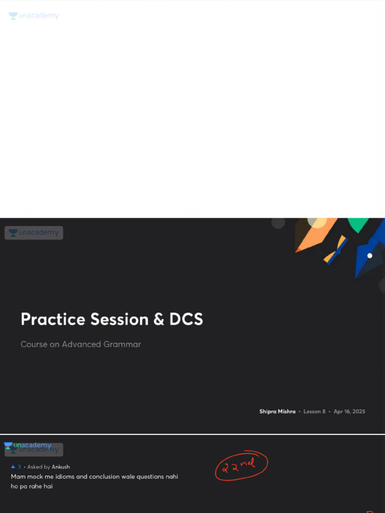 Practice Session DCS With Anno | PDF