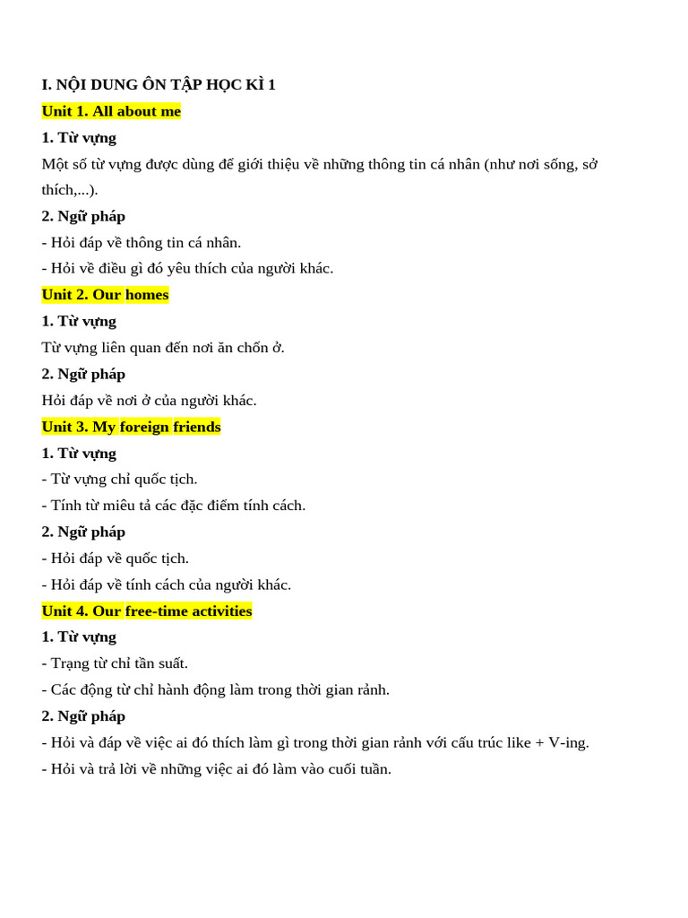 De Cuong on Tap Hk1 Tieng Anh 5 Global Success Ket Noi Tri Thuc Co Dap an 1732247197 (1) | PDF