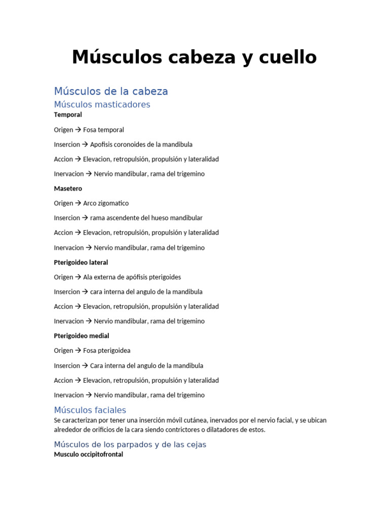 Musculos de Cabeza y Cuello | PDF | La columna vertebral | Nariz humana