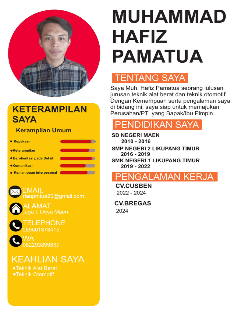 CV Rian - 084851 | PDF