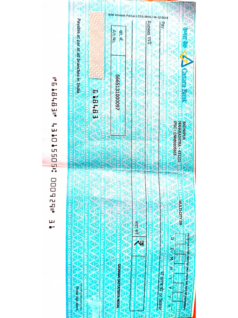 Cancelled Cheque | PDF