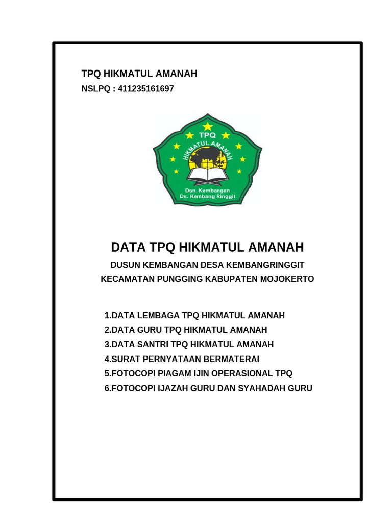 Cover TPQ Ha | PDF