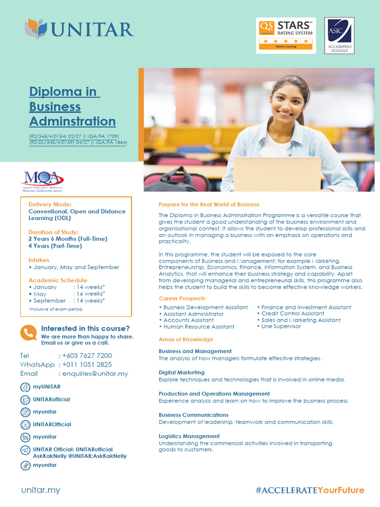 Diploma in Business Administration | PDF | Entrepreneurship | Business