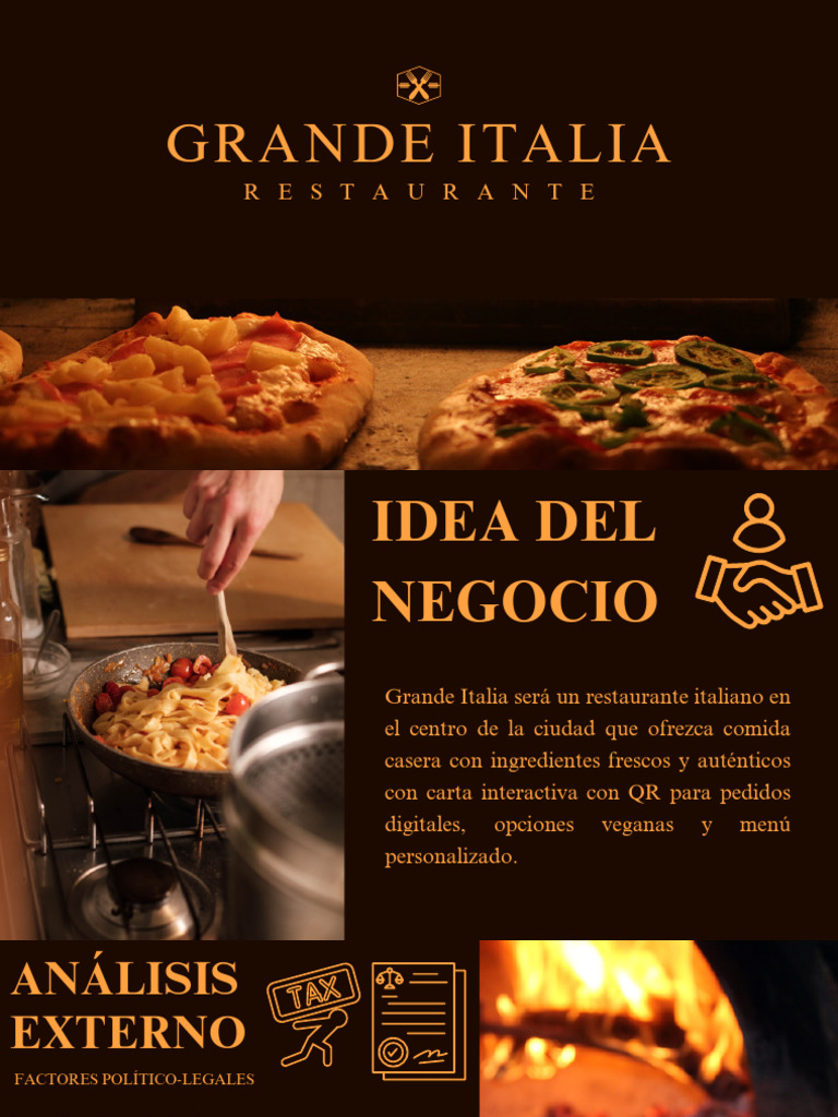 Restaurante Italiano Grande Italia | PDF | Alimentos | Bancos