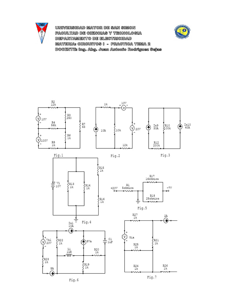 CIR1 U2 TP2 Jarslobo 2 2024 | PDF | Resistencia Eléctrica y Conductancia | Corriente eléctrica