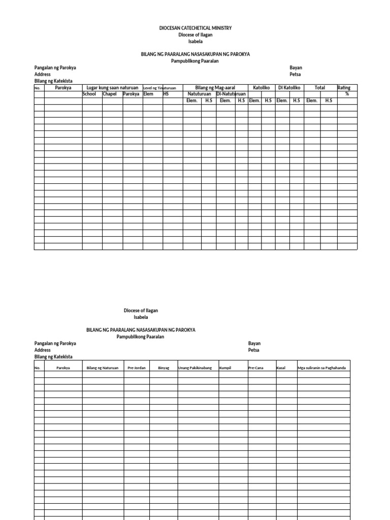 Statistical Form 2024 | PDF
