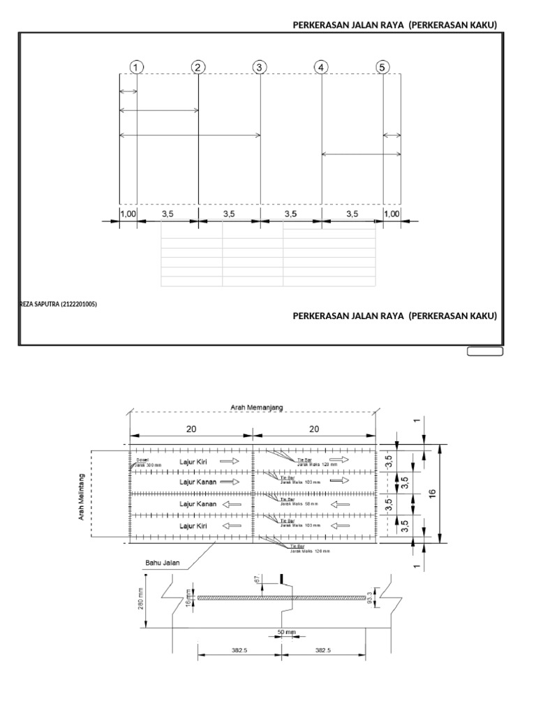 Tabel Sambungan Tie Bar | PDF