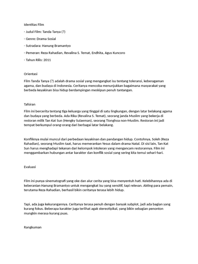 Identitas Film | PDF