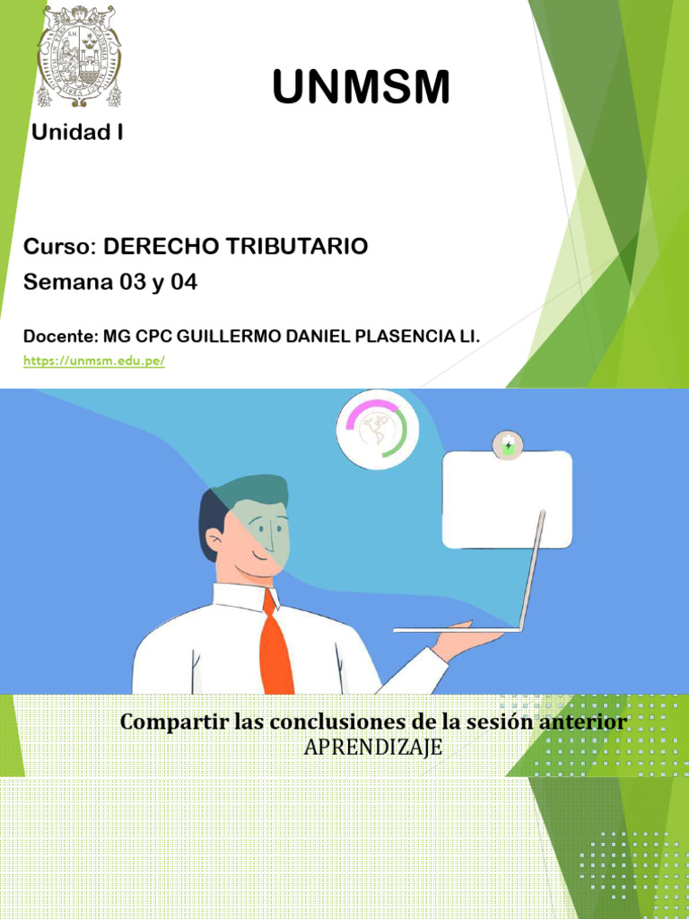 Sesiones Unmsm 3 y 4 Princ Cont Sobre El Tributo - Compressed | PDF | Ciencias Políticas | Gobierno