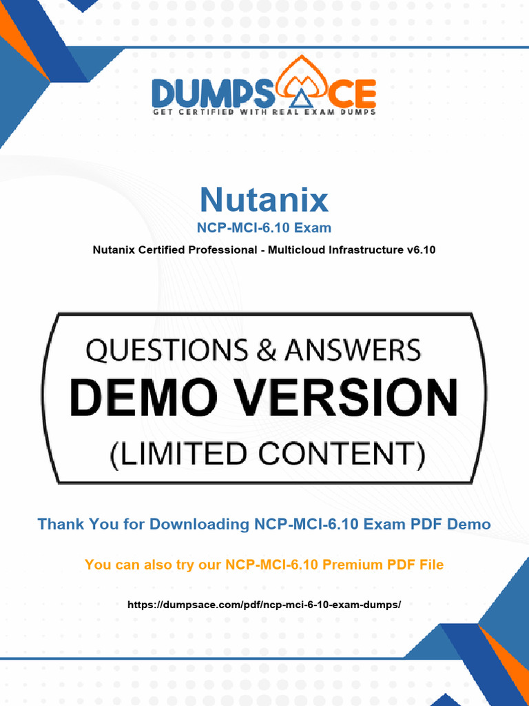 Free PDF Questions For NCP MCI 6.10 Exam 2025 PDF | PDF | Computer Cluster | Virtual Machine