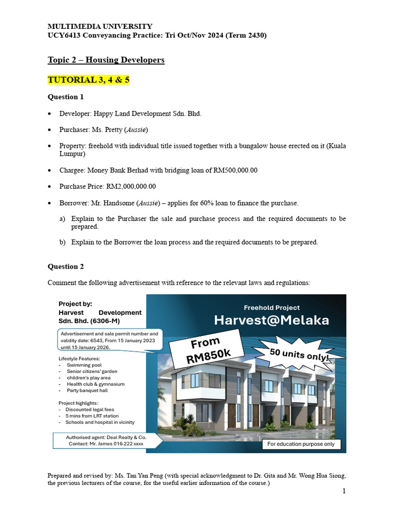 Conveyancing Practice: Housing Developers Guide | PDF | Private Law
