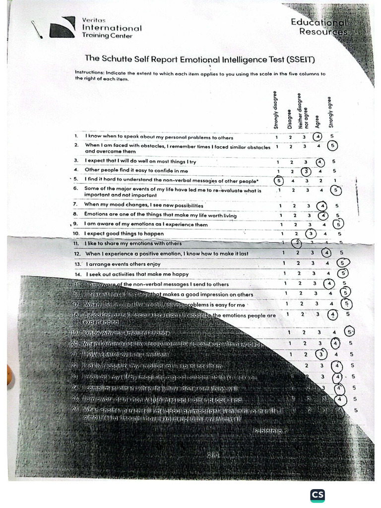 EQ Worksheet | PDF