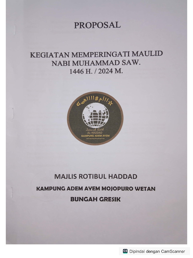 Proposal Maulid | PDF
