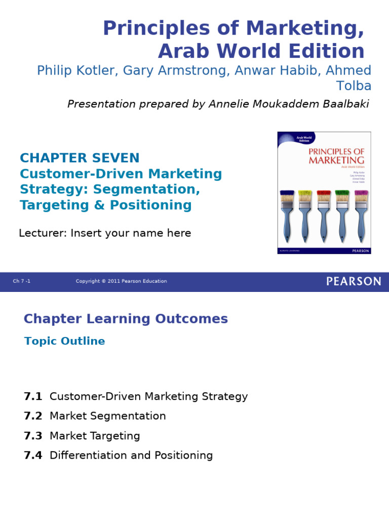 Ch.7 Market Strategy | PDF | Market Segmentation | Competitive Advantage