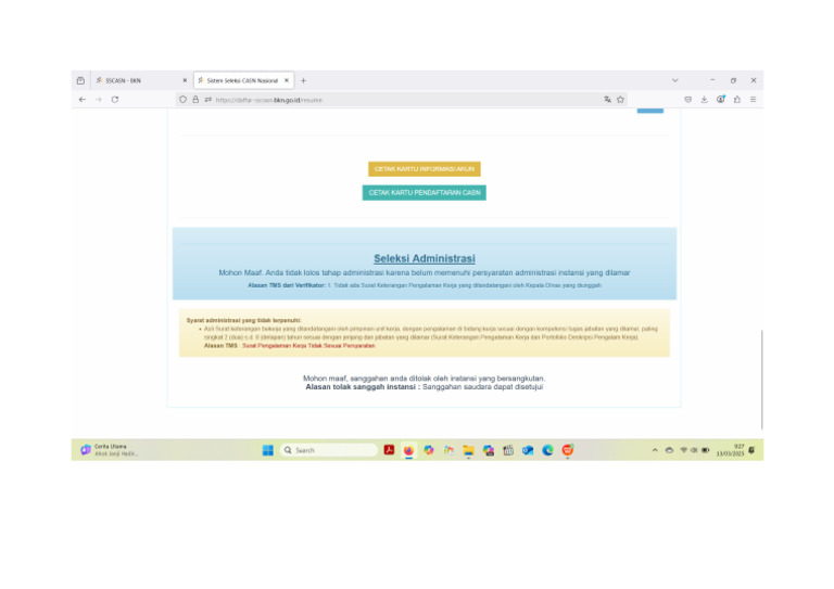 Hasil Scan S1 Tidak Lulus | PDF