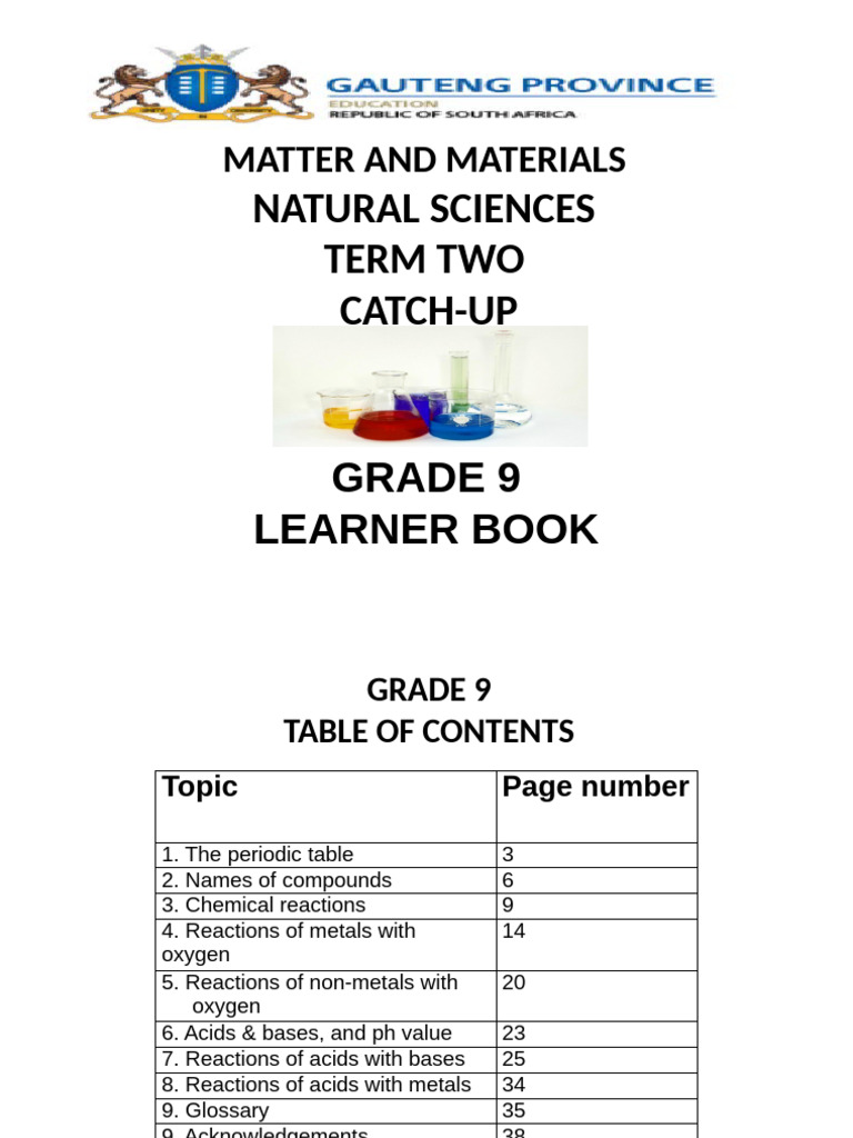 Grade 9 PowerPoint Lessons | PDF | Rust | Chemistry