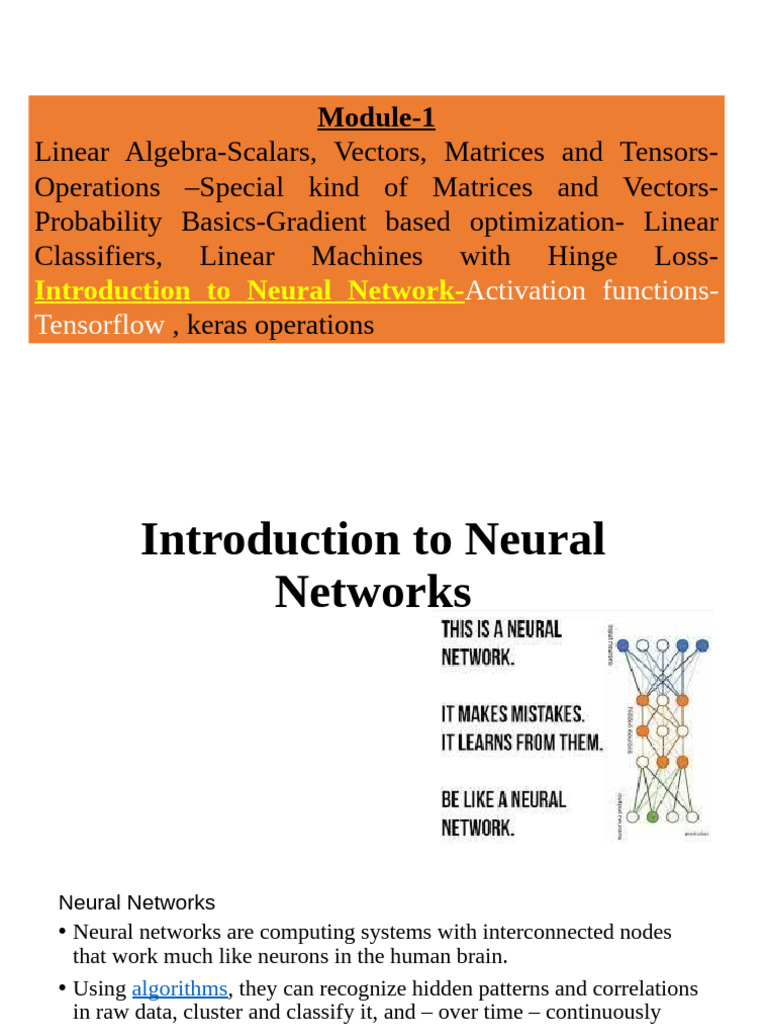5 Neural Networks 30-07-2024 | PDF | Neuron | Brain