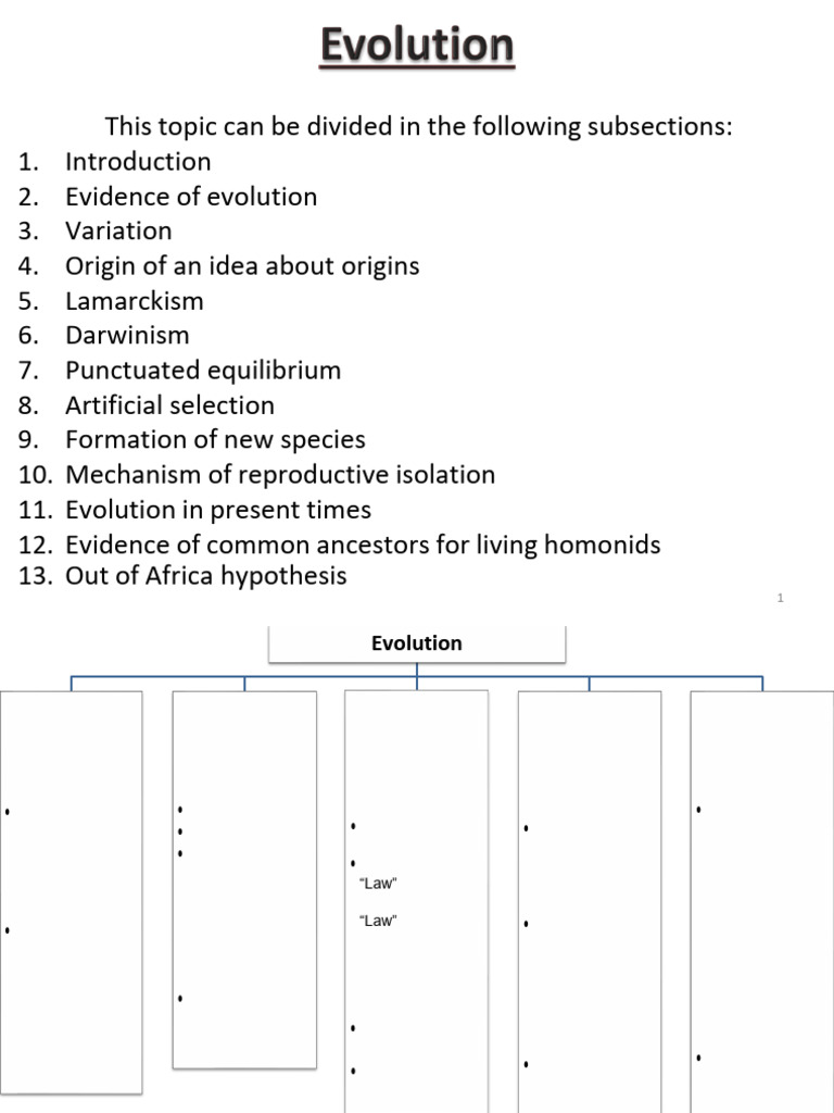 GR 12 LS - Evolution Notes Powerpoint | PDF | Genetic Variation | Evolution