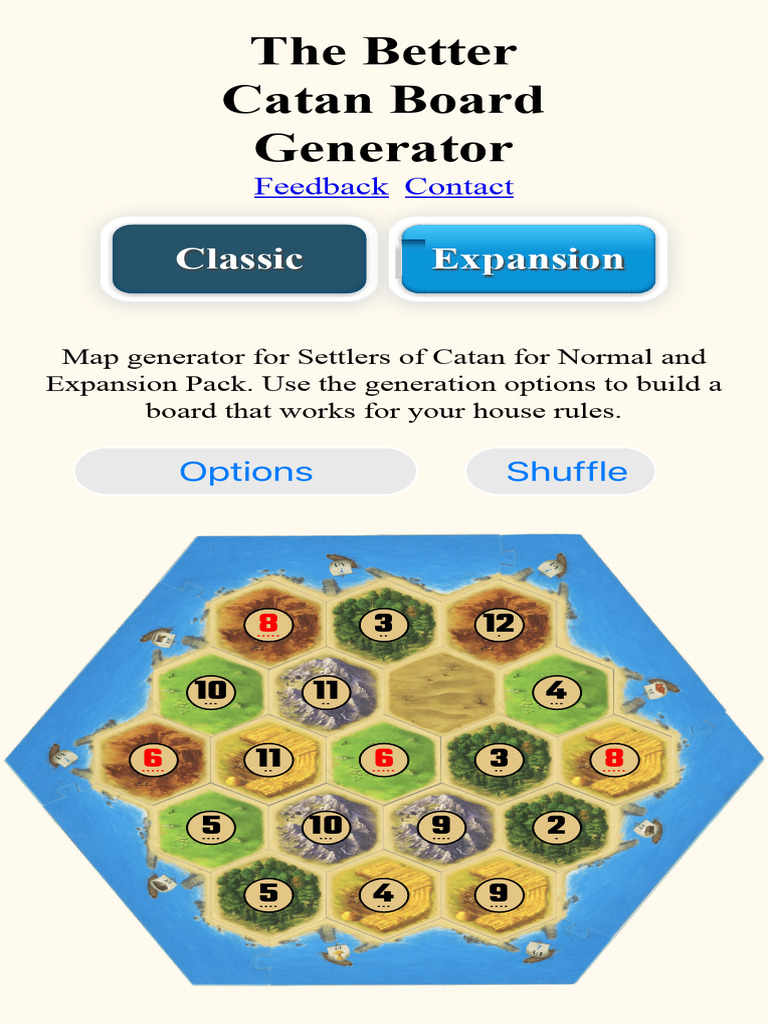 Catan Board Generator - Settlers of Catan Map Builder | PDF