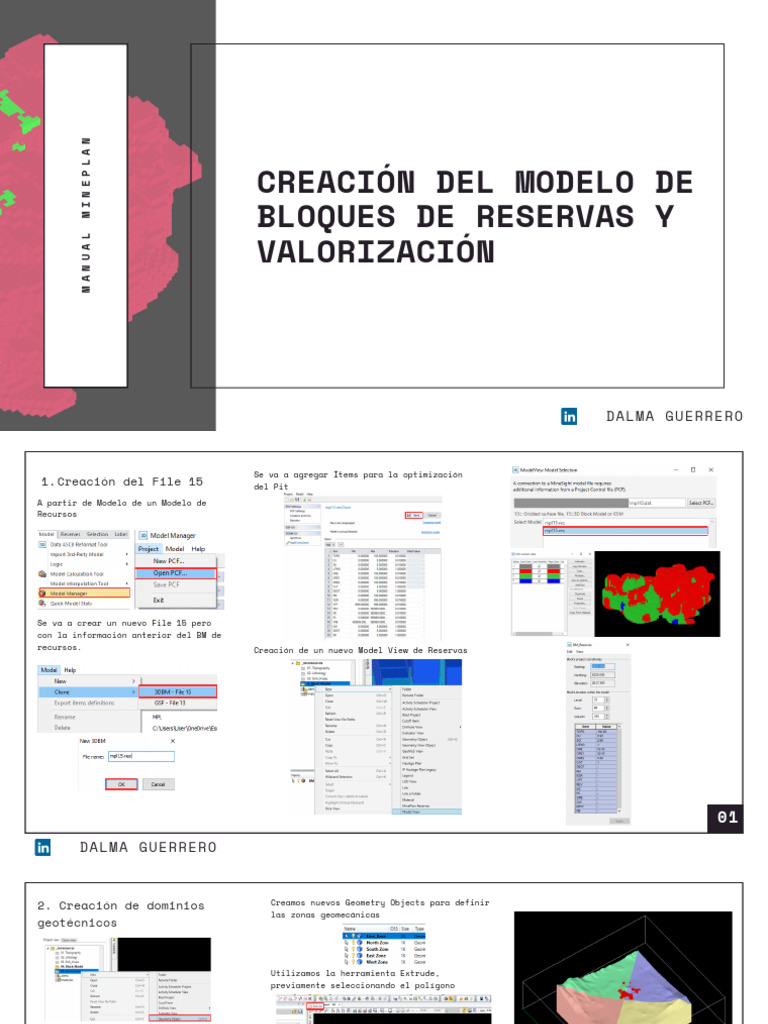 Creaci n de Modelo de Bloques de Reservas y Valorizaci n 1747054037 | PDF