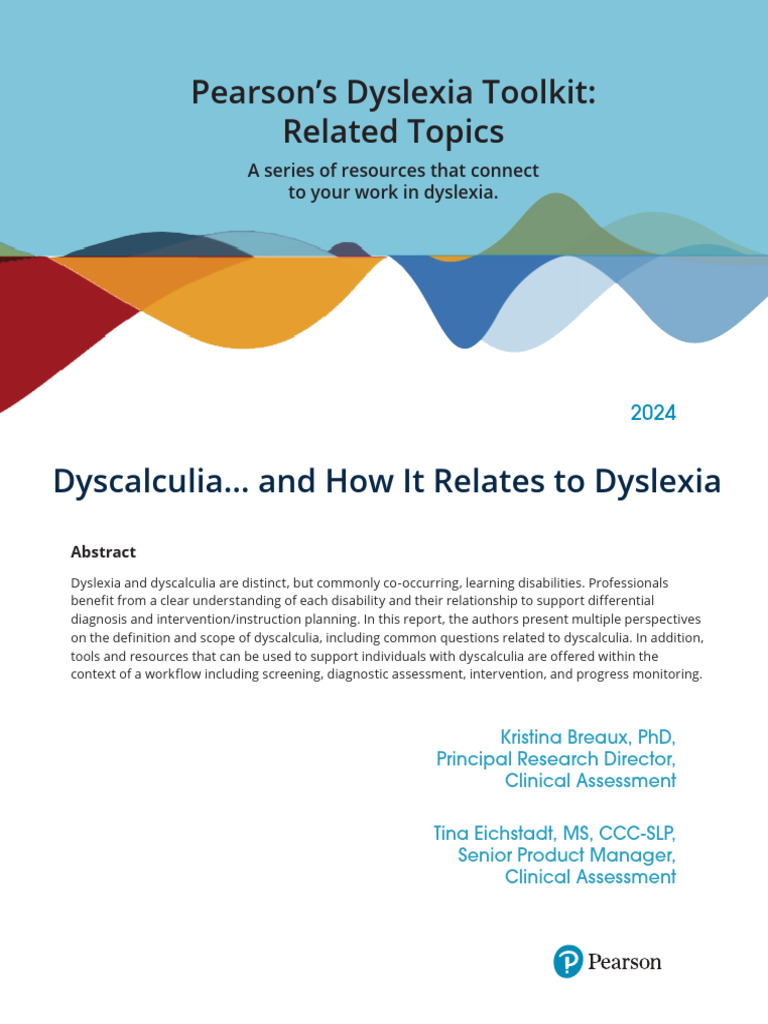 Dyslexia Toolkit Dyscalculia | PDF