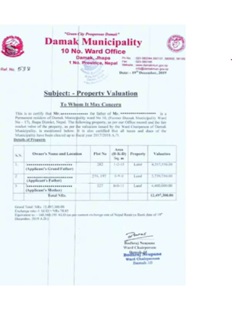Property Valuation Sample | PDF