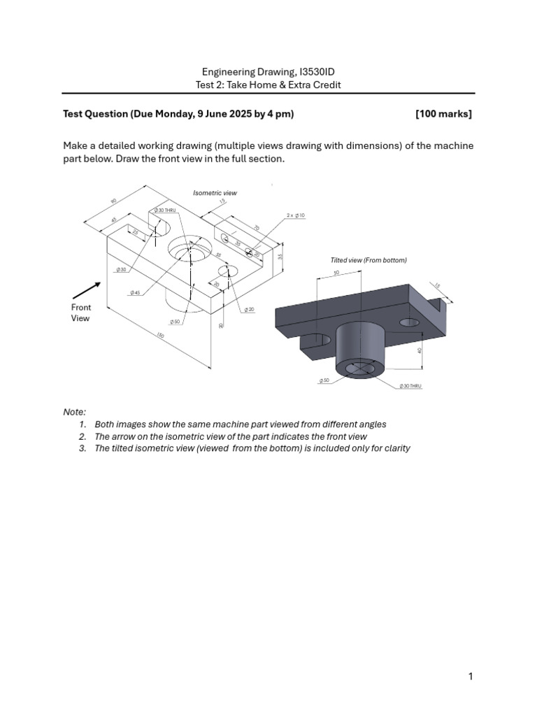 Take Home Test 2025 | PDF | Geometry
