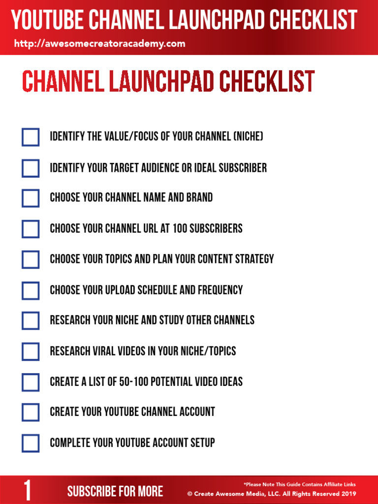 Youtube Launchpad Channel Checklist | PDF | You Tube | Search Engine ...