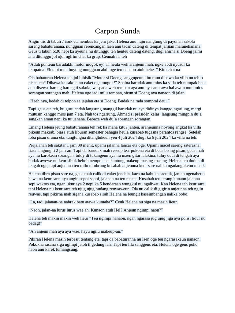 Carpon Sunda - Petak Umpet | PDF