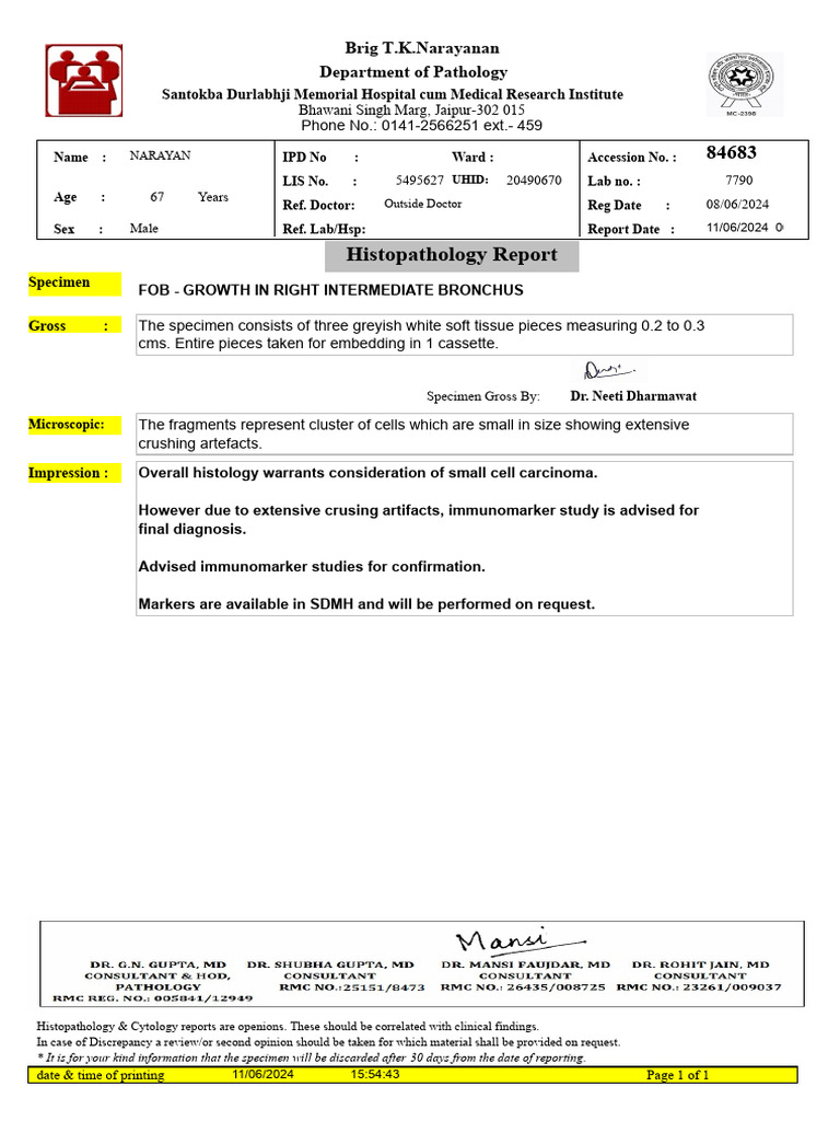 Biopsy Routine - Big Specimen | PDF | Histopathology | Medical Specialties