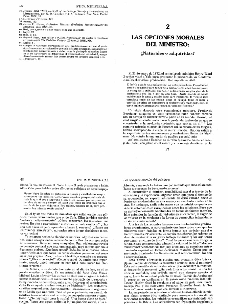 Capítulo 2 Ética Ministerial - Joe Trull y James Carter-24-37 | PDF