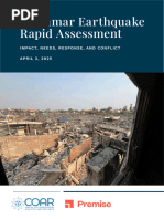 2024 Myanmar Earthquake Case Study | PDF | Earthquakes | Natural Disasters
