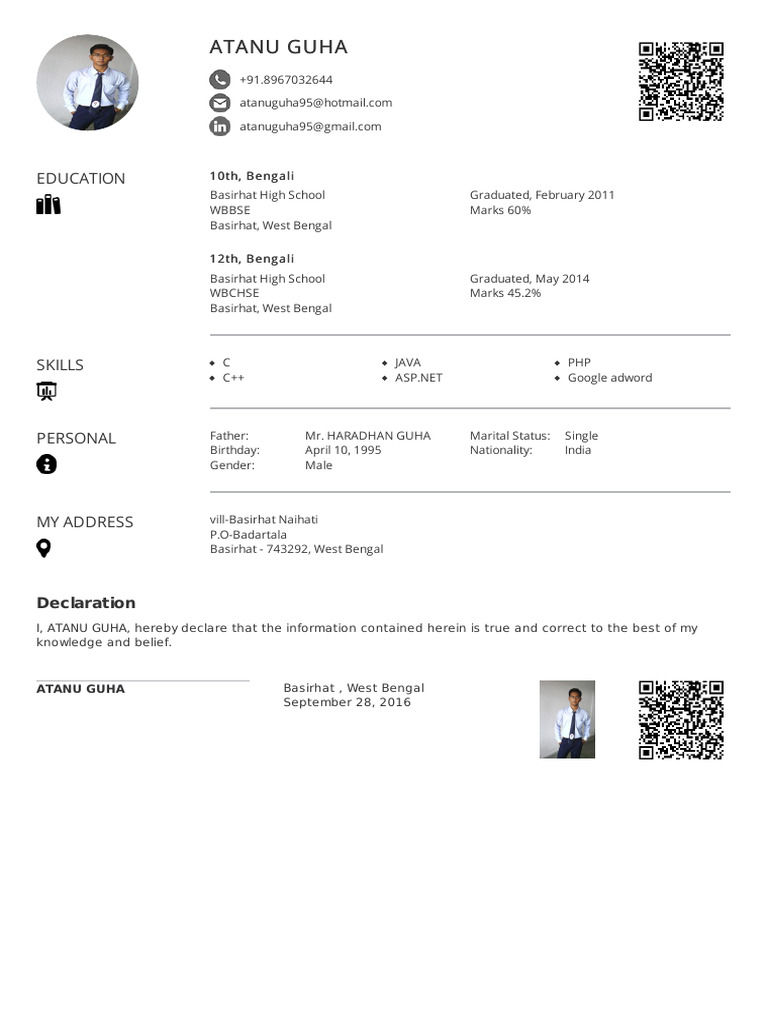 Atanu CV | PDF
