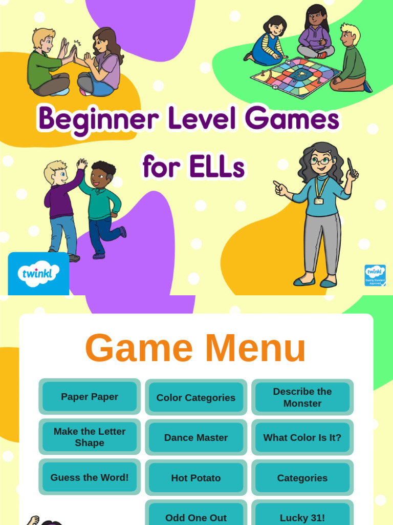 Fun ESL Games for Classroom Engagement | PDF