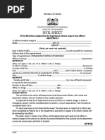 Hospital Sick Sheet Form1 | PDF