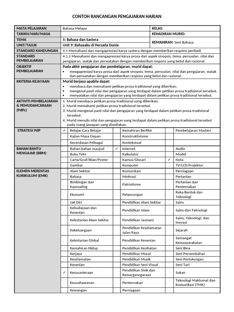 Tingkatan 2 Tema 5 Unit9 10 | PDF
