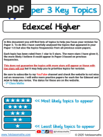 Edexcel Higher GCSE Paper 2 High Priority Revision Topics | PDF | Area ...