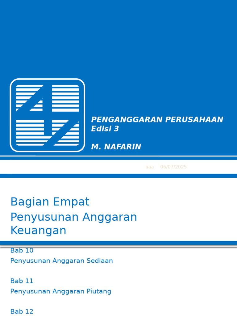 Bab 10 Anggaran Persediaan | PDF