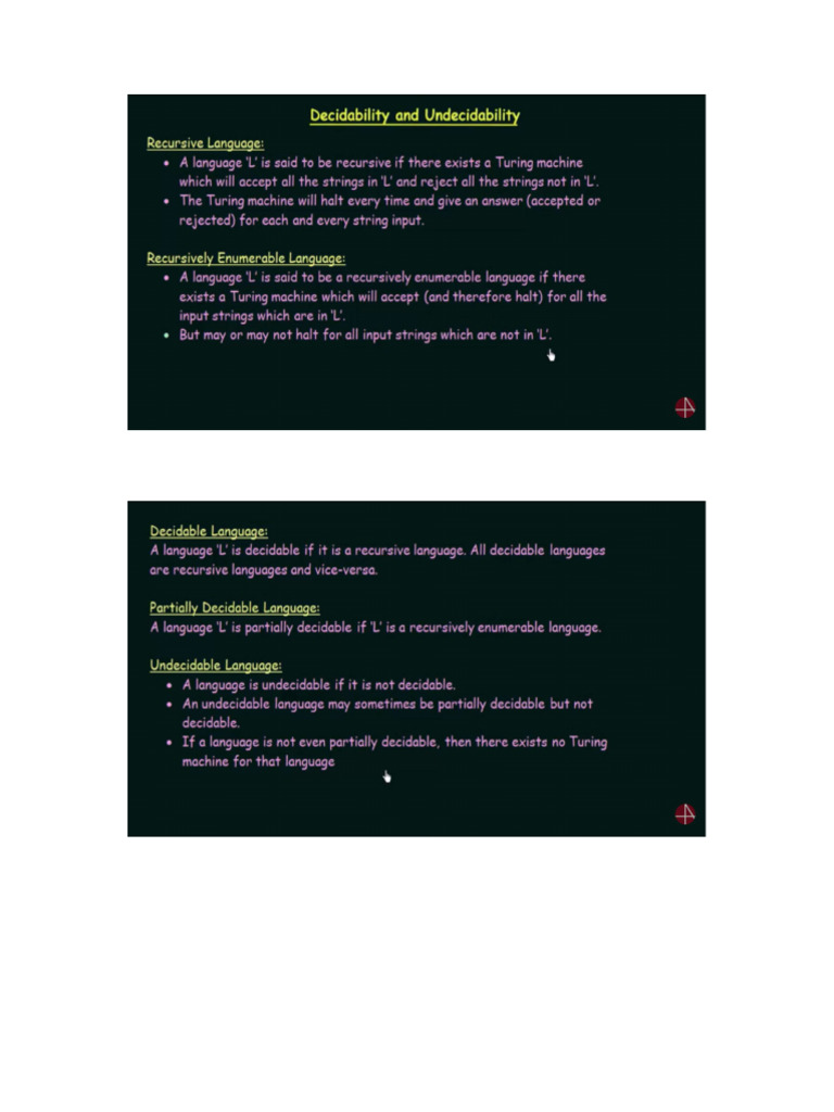 Decidability and Undecidability | PDF