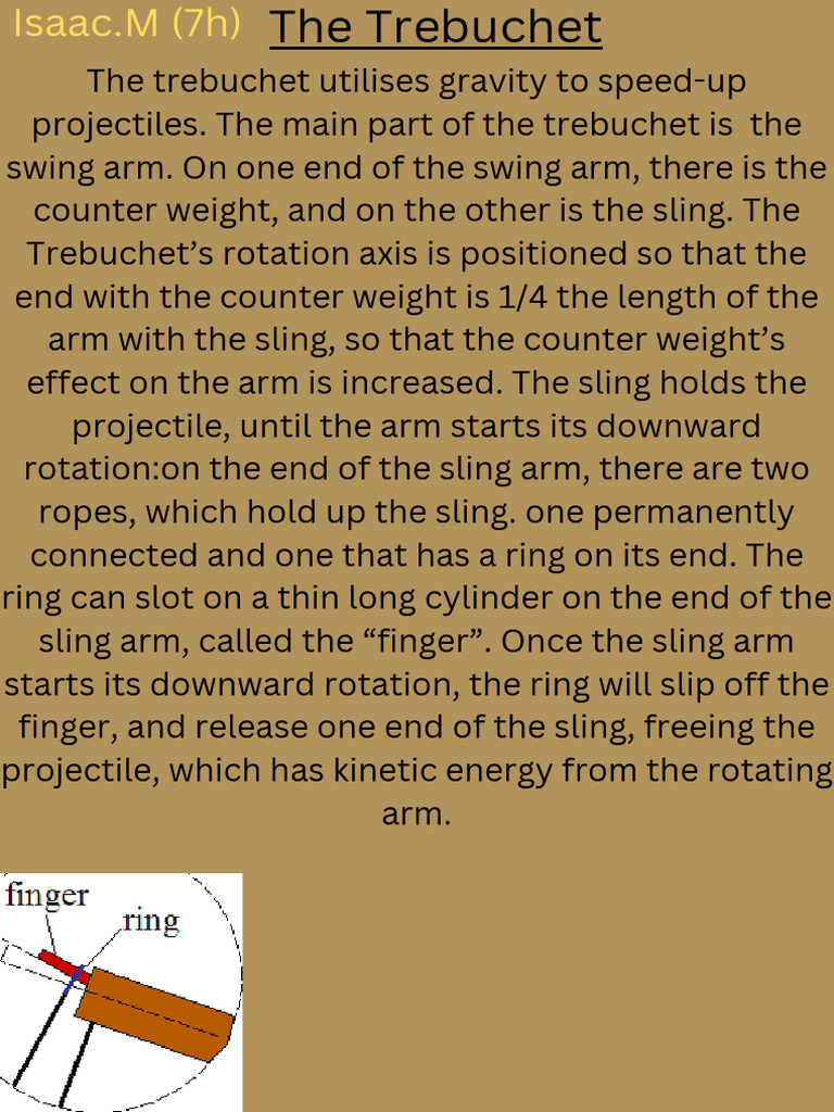Trebuchet Design and Mechanics | PDF