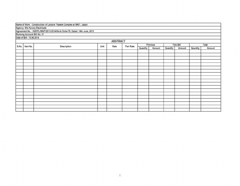 RA Bill | PDF