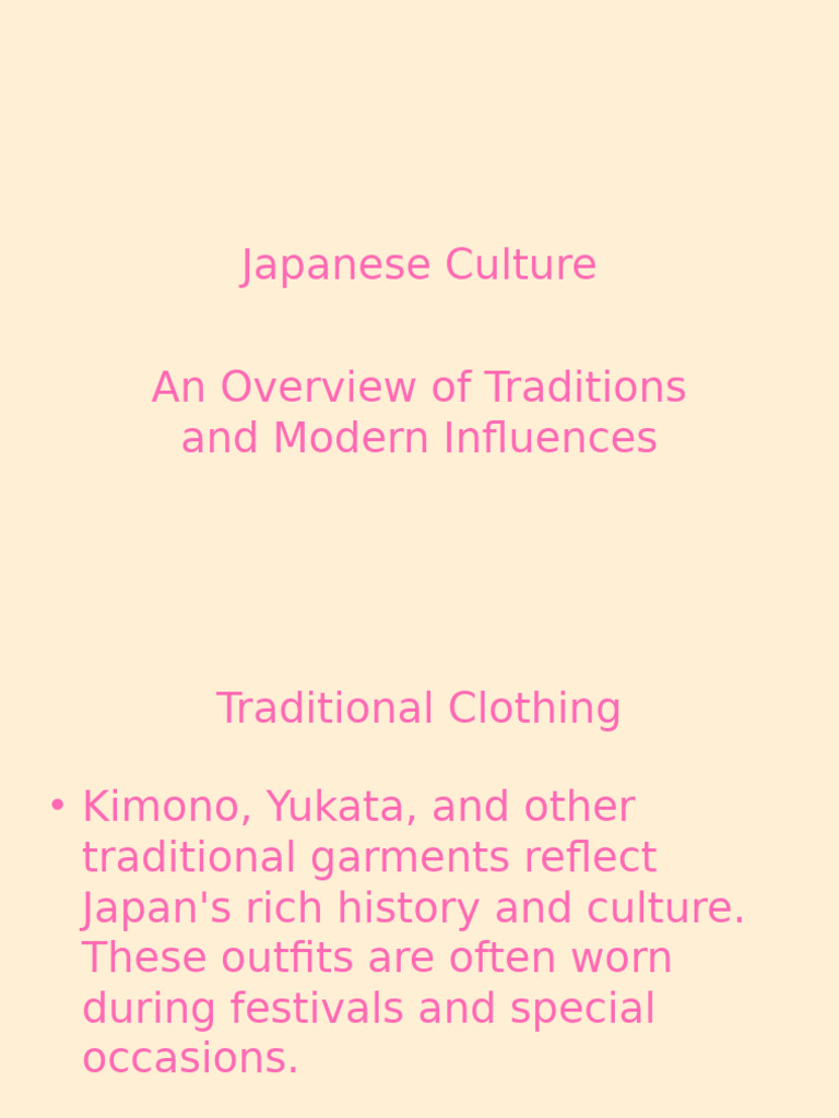 Japanese_Culture_Presentation | PDF