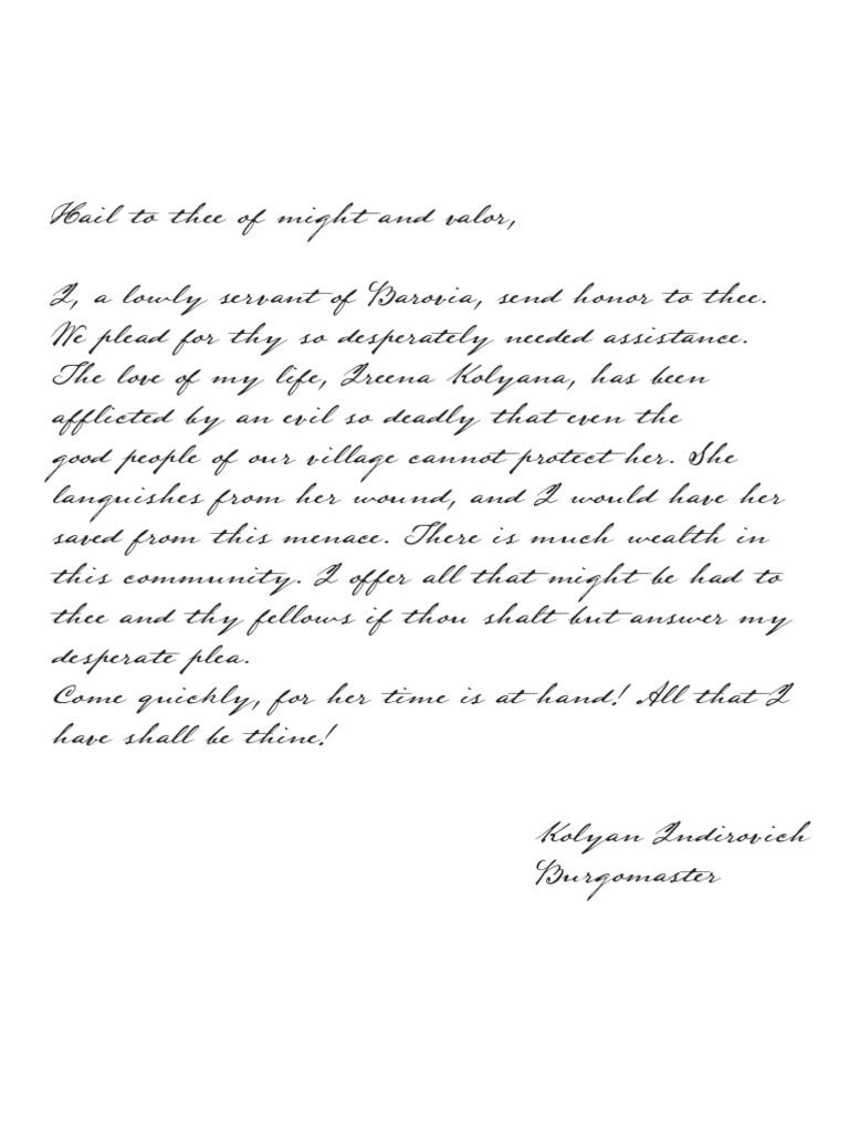 IndirovichLetter 1 PrinterFriendly | PDF