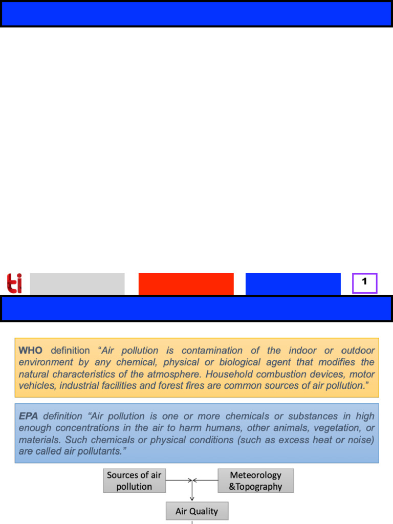 Air Pollution Overview and Control | PDF | Human Impact On The ...
